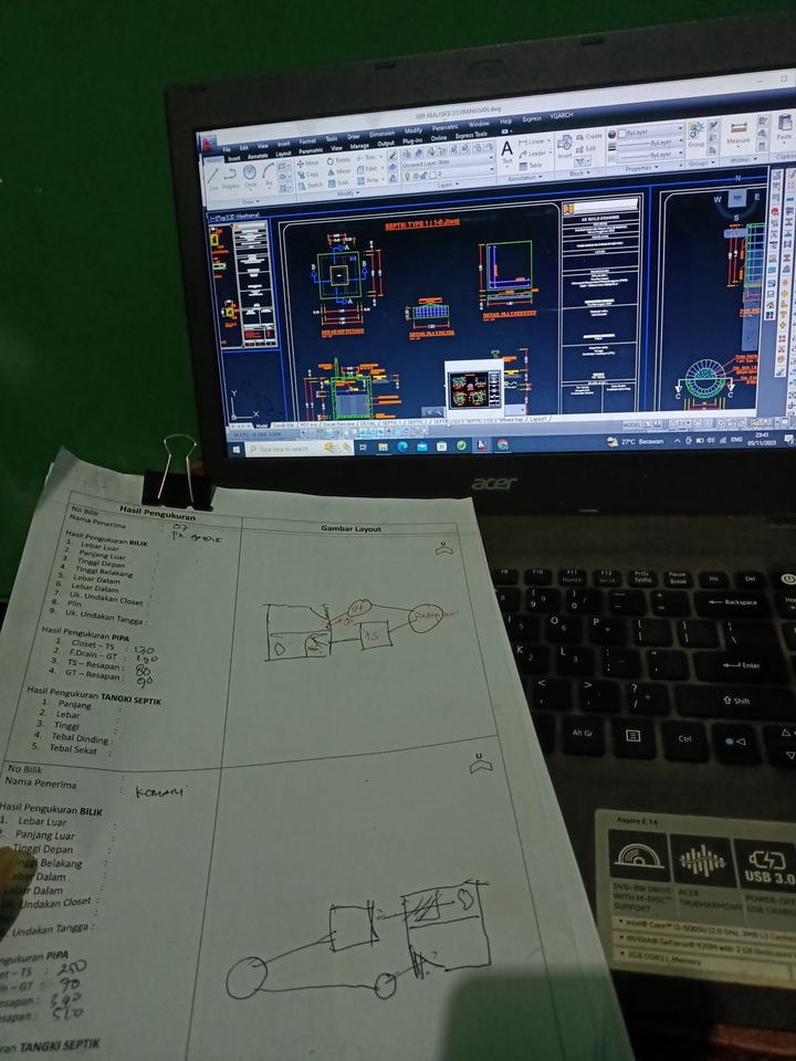 Desain shop drawing AutoCAD 2D