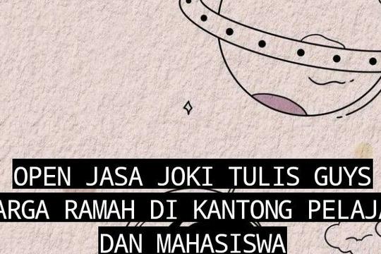 Joki tulis dan ketik