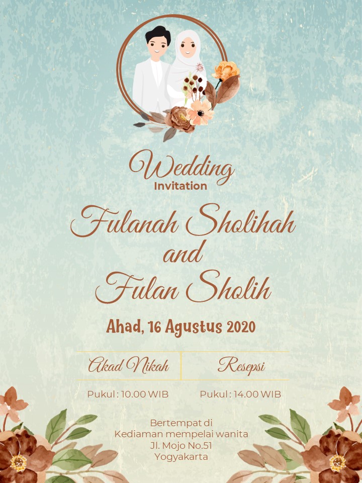 Jasa Undangan Pernikahan Statis