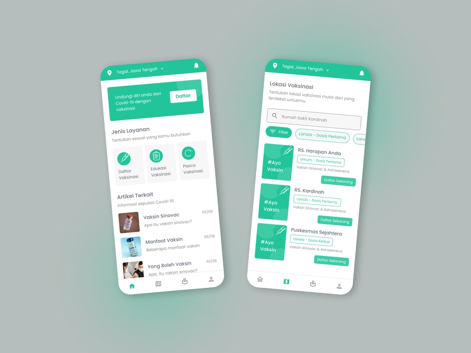 Mobile App (Convert Figma Ke React Native) + Integrasi API