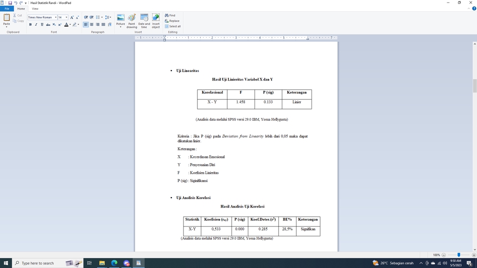 Jasa Olah data Statistik SPSS