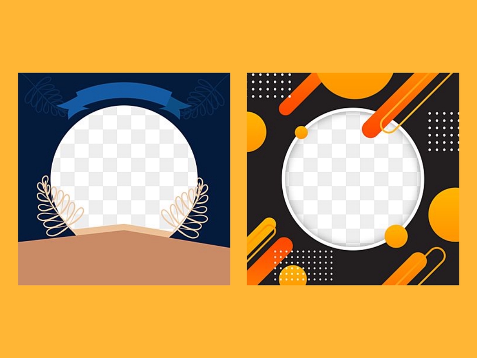 JASA DESAIN FRAME FOTO TWIBBON 1 HARI JADI