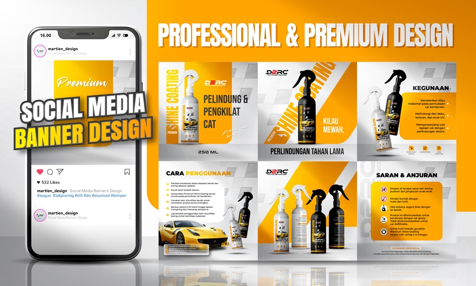 Desain Banner Sosial Media Premium