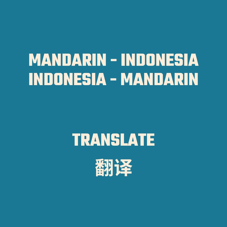 menerjemahkan bahasa mandarin ke indonesia dan sebaliknya