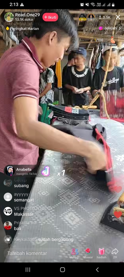 Jasa tap-tap layar, penonton live streaming tiktok, follow akun Tiktok