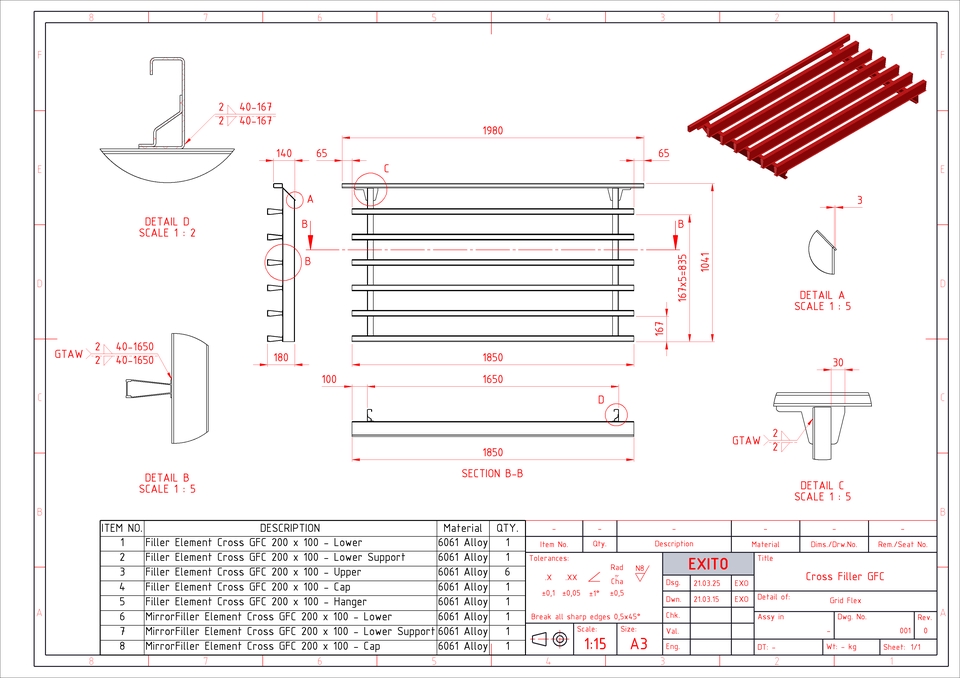 Profesional CAD Drawing | Gambar Kerja 2D | Convert 3D ke 2D ...