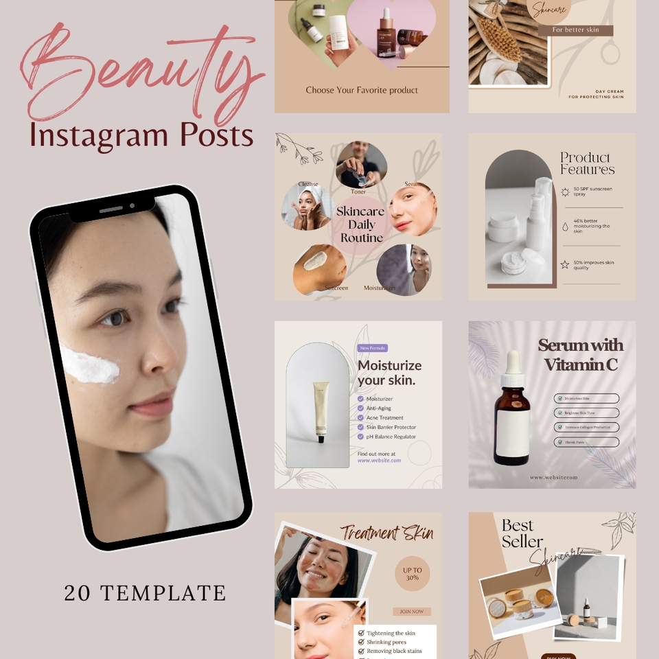 Desain Konten Instagram Post Tamplate Canva