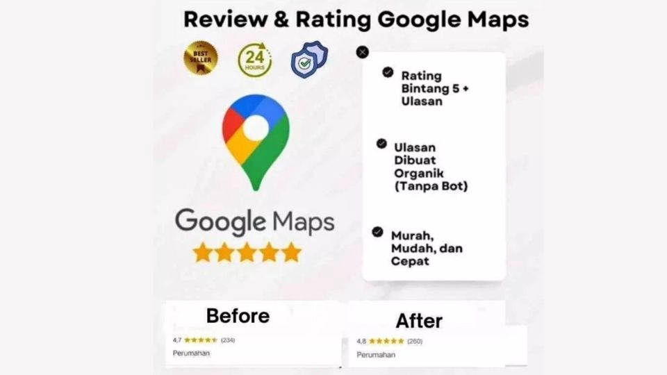 Jasa Review Google Maps 100% Organik Local Guide Level 2 - 5