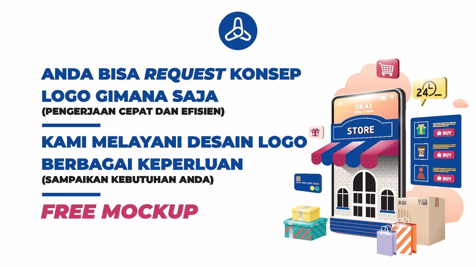 Desain 2 Variasi Logo Minimalis Modern, Jadi 1 Hari & Revisi Sampai Jadi