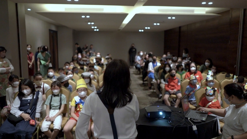 Foto event sekolah November 2022 di jalan Kuningan, Jakarta Pusat