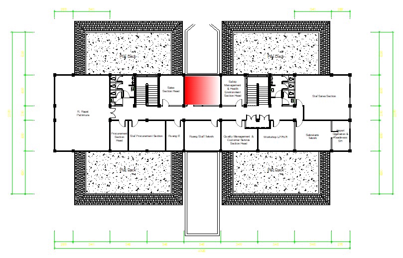 AUTOCAD - DENAH RENCANA ATAP RABUNG 1