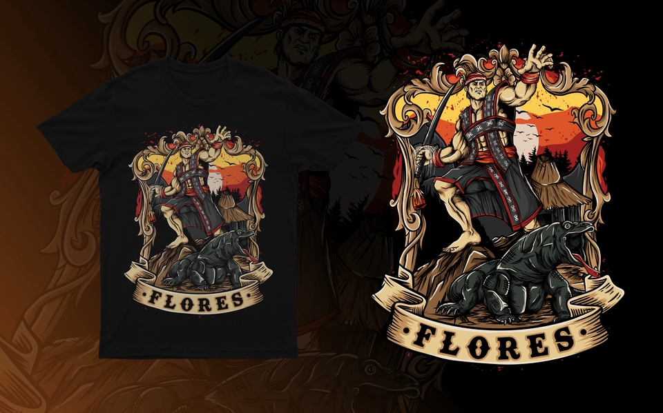 DESAIN KAOS / T-SHIRT CUSTOM ILLUSTRASI ART WORK UNLIMITED REVISI