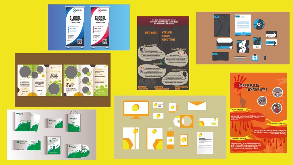 Design Undangan, Brosur, Poster, Banner, Corporate Design