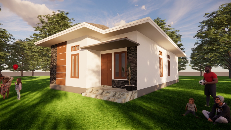 Render Gambar Bangunan