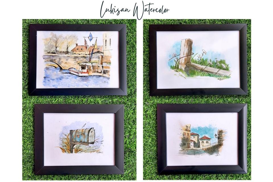 Sketsa objek/bangunan/pemandangan