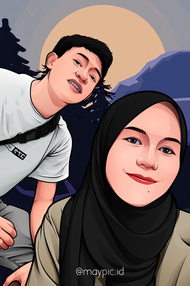 Vector Potrait, 1 hari jadi