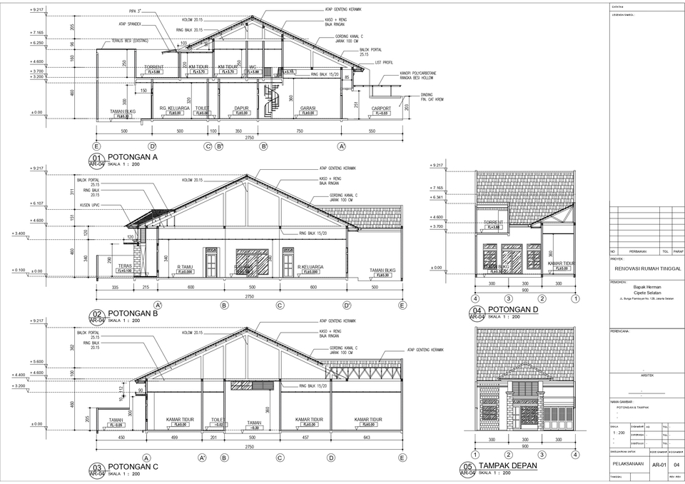 Jasa CAD Drawing | DED Arsitektural | Gambar IMB | Gambar Layout ...