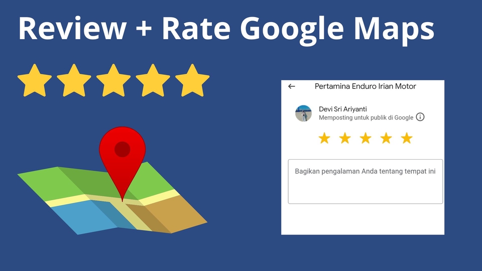 Jasa Kasih Rate dan Review Google Maps, Aplikasi, Produk dll
