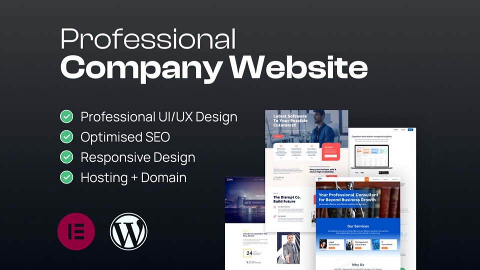 Website Wordpress Elementor Profesional | Company Profile + Optimasi ...