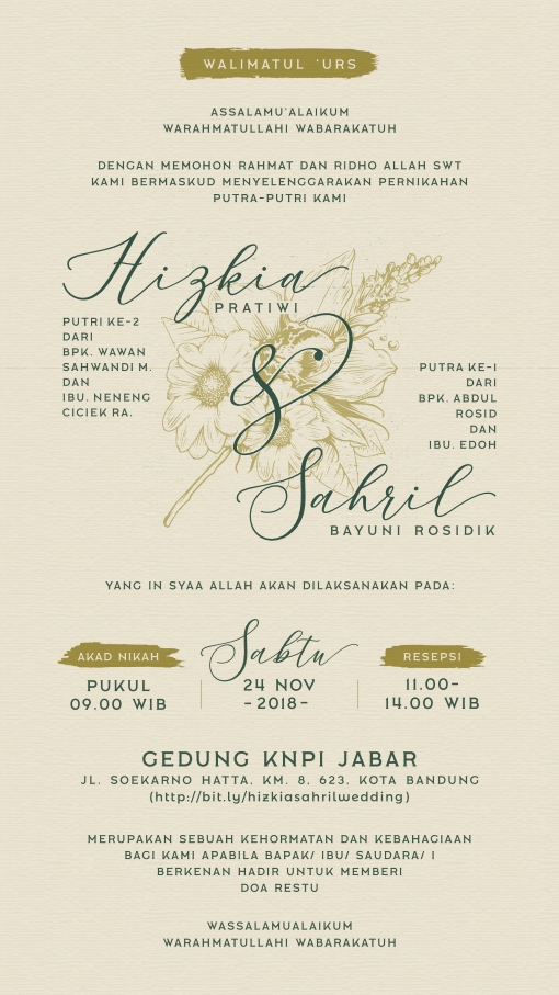 Desain Undangan Pernikahan Electronic Custom