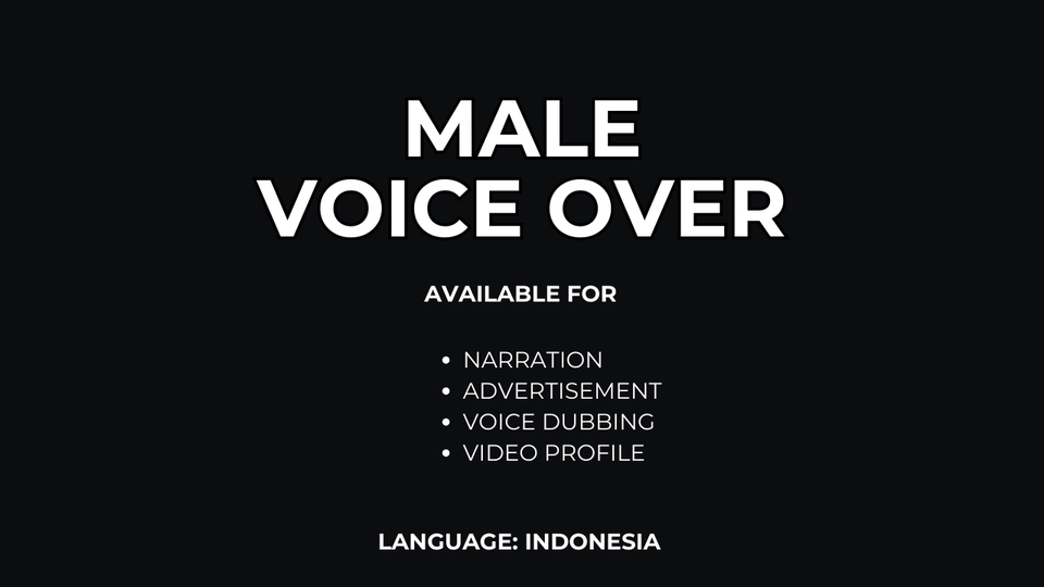 Voice Over / Voice Talent / Pengisi Suara
