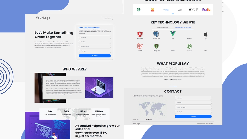 Website Company Profile Responsive, Elegan, Modern