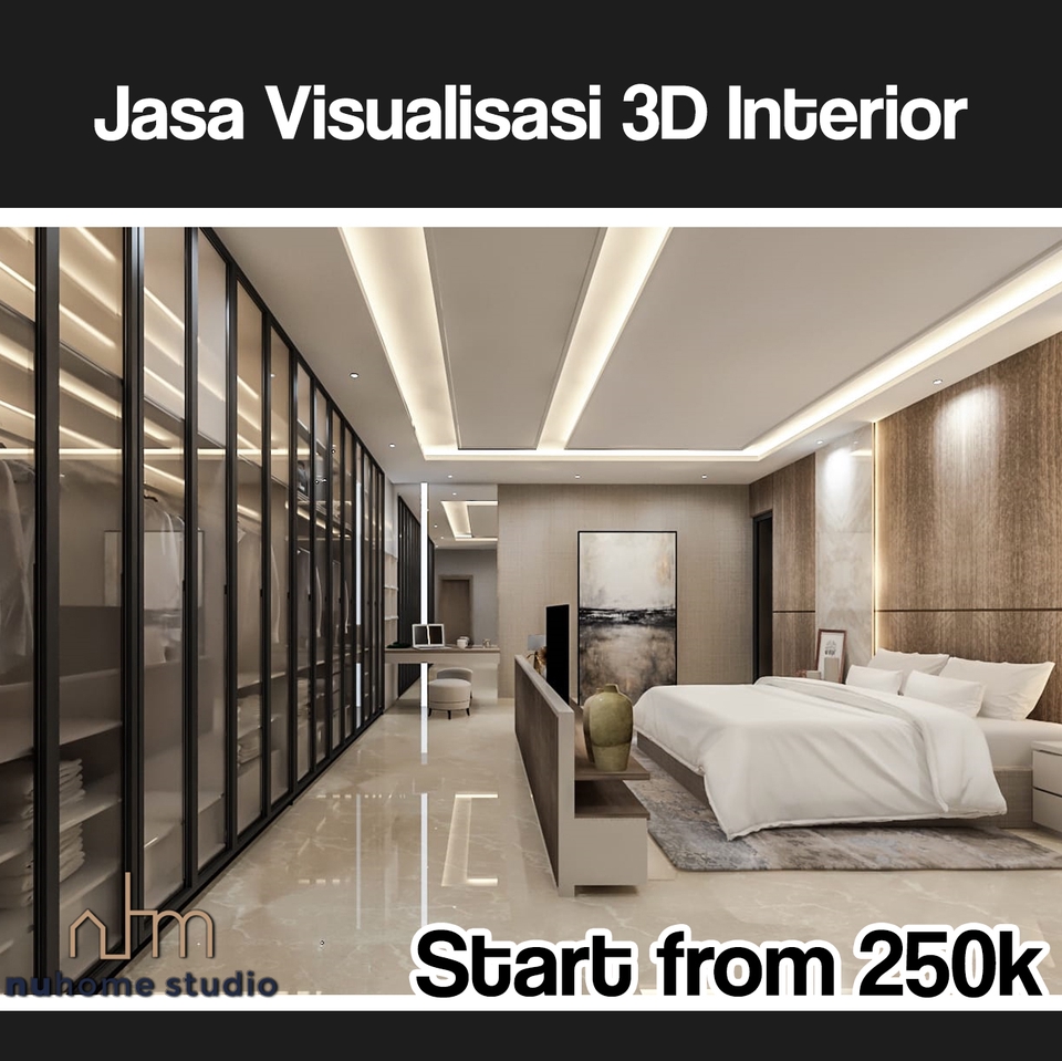 Visualisasi 3D Interior Ruangan dan Facade Bangunan