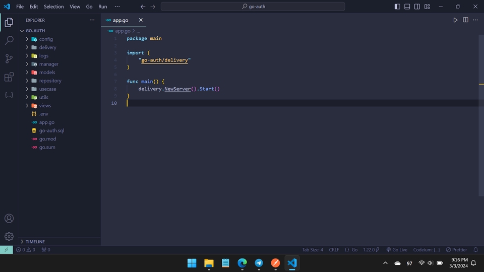 Website Development dan REST API (Golang, Express.js, Nest.js)