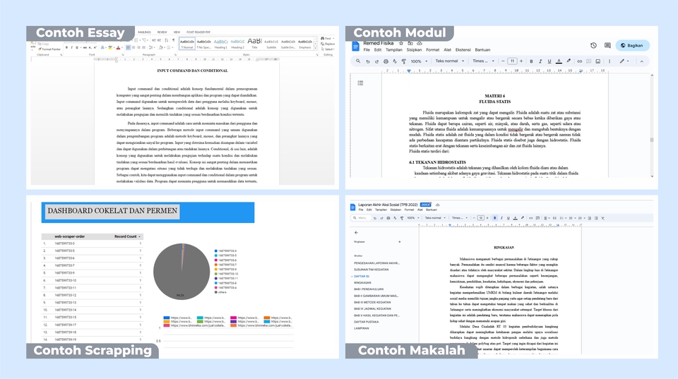 Jasa Pembuatan Essay, Jurnal, Makalah, Modul Dengan Cepat
