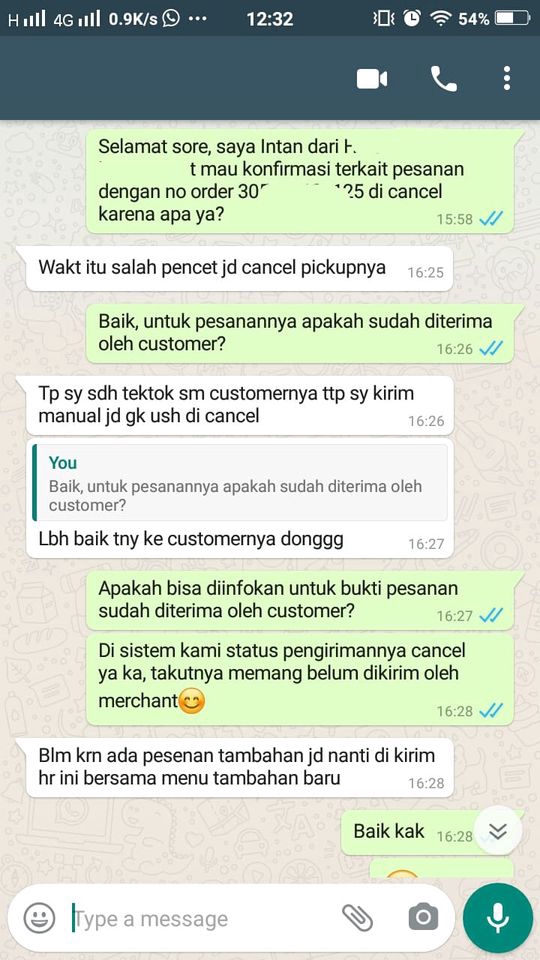 Admin Customer Service