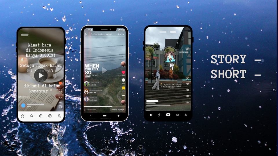 Konten TIKTOK | IG | CAROUSEL | REEL | FEED | STORY | SHORT > berkualitas, kreatif, efektif