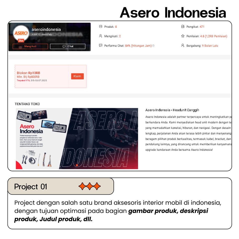 INPUT & OPTIMASI PRODUK TOKO ONLINE RAPI DAN CEPAT