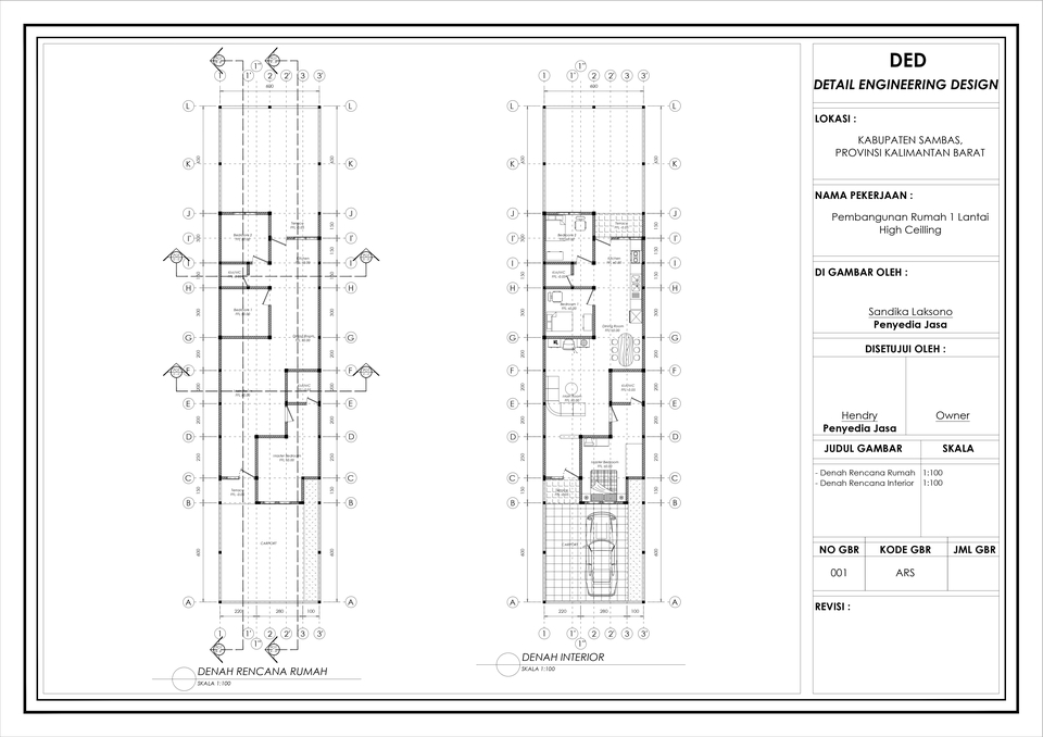 GAMBAR DED (DETAIL ENGINEERING DESAIN)