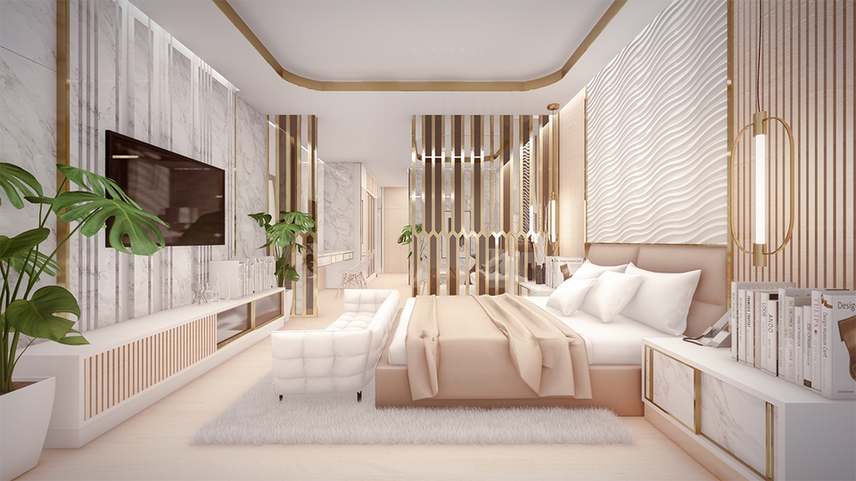 3D Perspective Render Interior รับทำภาพ 3 มิติ งานออกแบบภายใน