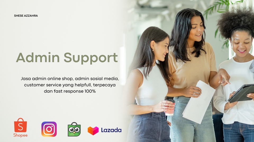 Admin Support Media Sosial/Marketplace Helpfull dan Fast Response