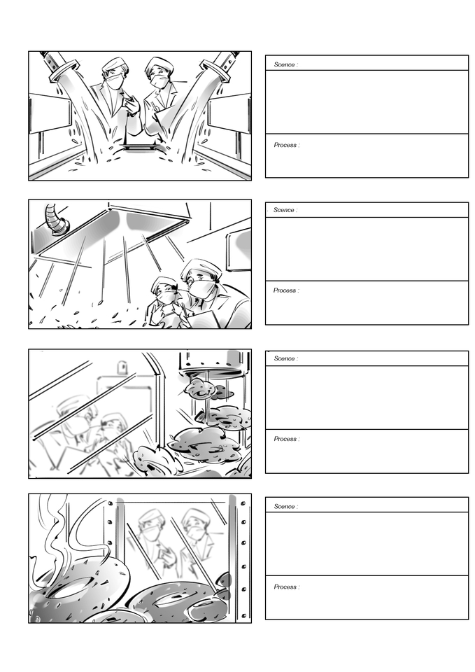 Storyboard For Advertising.