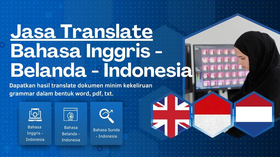 Jasa Translate bahasa Inggris - Belanda - Indonesia