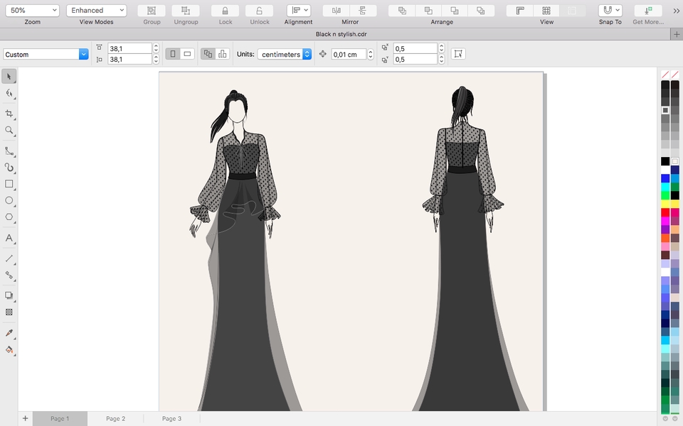 Prewedding Dress Illustrator