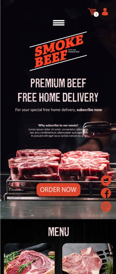 ออกแบบ Website: Smart Menu, Single Page, Corporate, E-commerce.