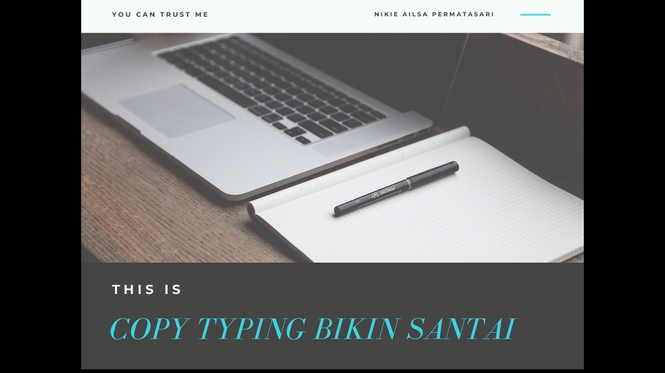 Copy Typing Bikin Santai