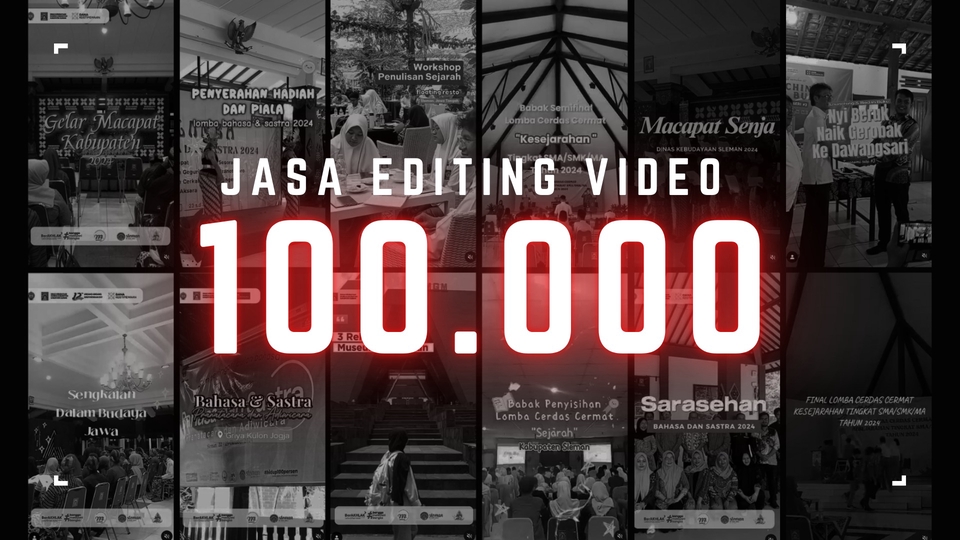 Editing Video Reels 1-2 menit include revisi 1x