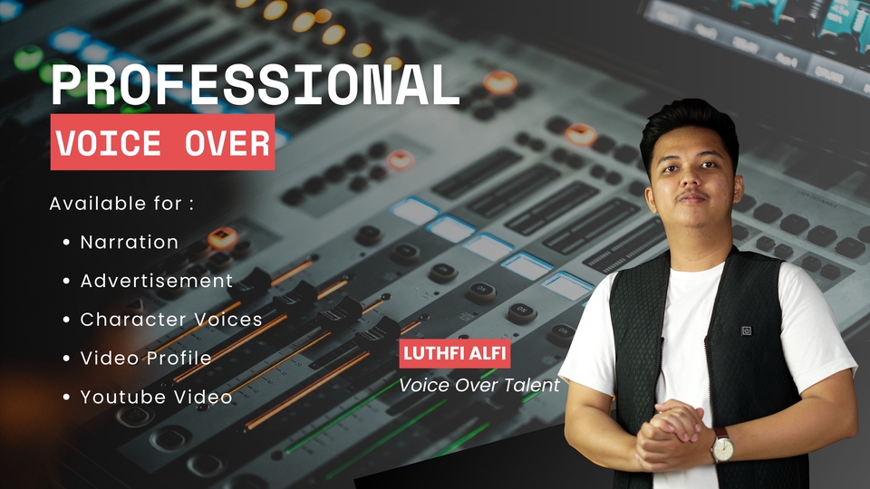 Voice Over Indonesia Profesional Berkualitas. Voice Over by Luthfi Alfi