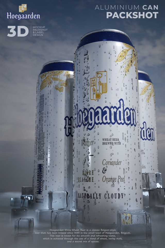 3D Mockup Packshot & Label Design