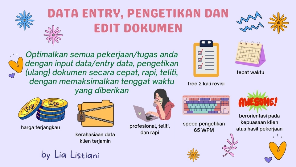Input Data/Entry Data dan Pengetikan Ulang & Edit Dokumen Cepat, Rapi, dan Teliti