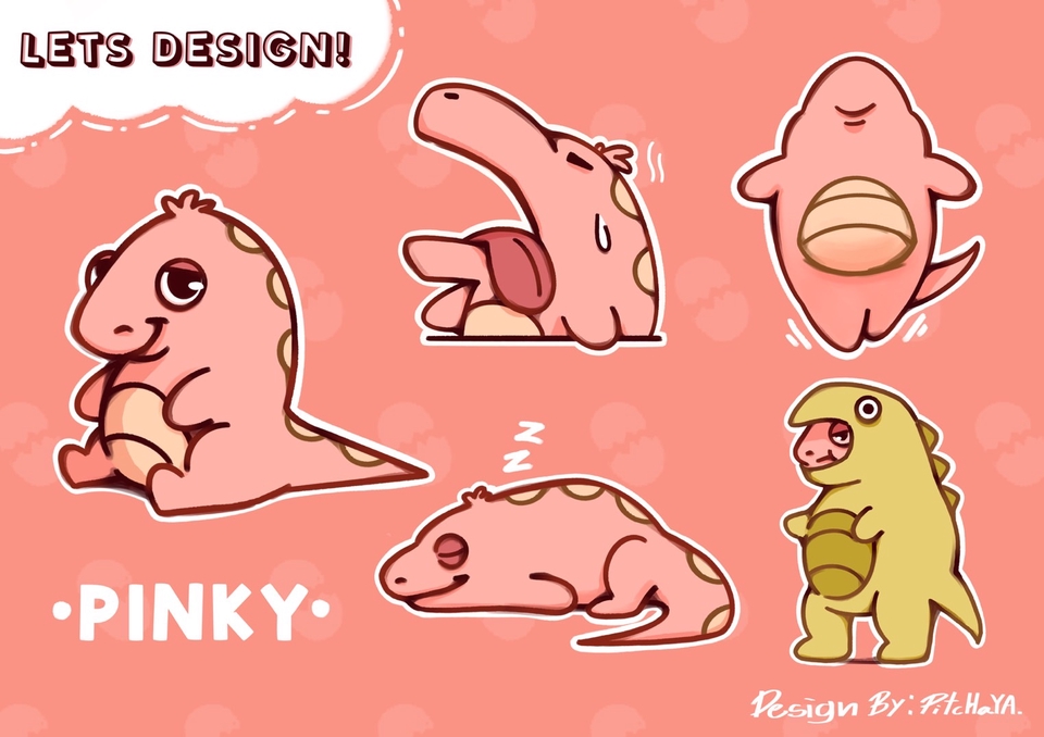 รับวาดออกแบบ Character น่ารัก,Sticker Line,Mascot