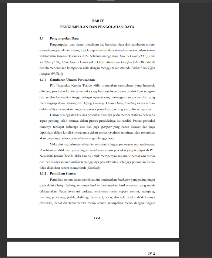 Merapihkan sub bab skripsi & jurnal makalah, Jadi 3 hari.