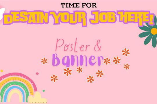 Desain poster dan banner online
