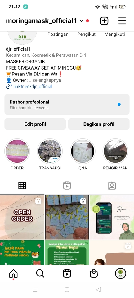 Admin chat dan komen sosial media dan e-commerce