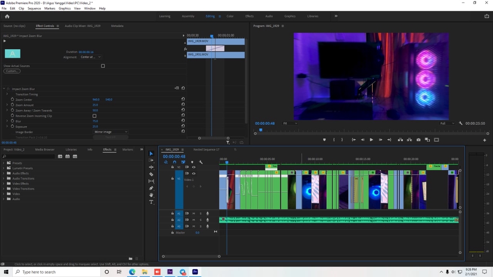 VIDEO EDITING KUALITAS HD
