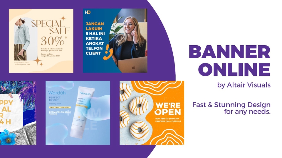 Desain Web Banner & Social Media Banner